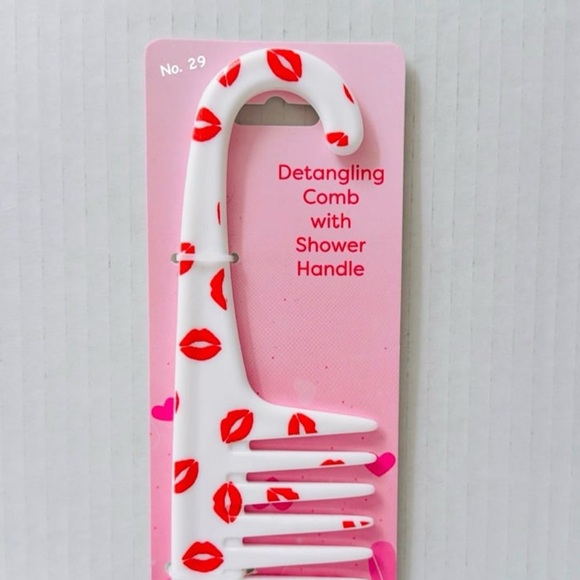 Accessories | Red Lips Detangling Comb With Shower Handle | Poshmark